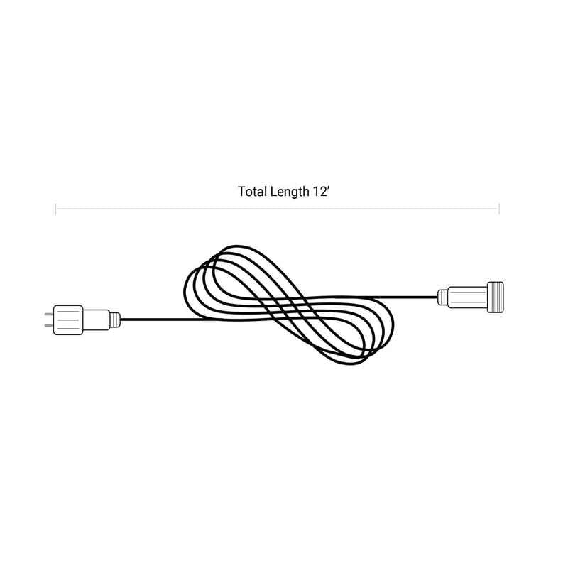 12ft Extension Cord – S4 Lights