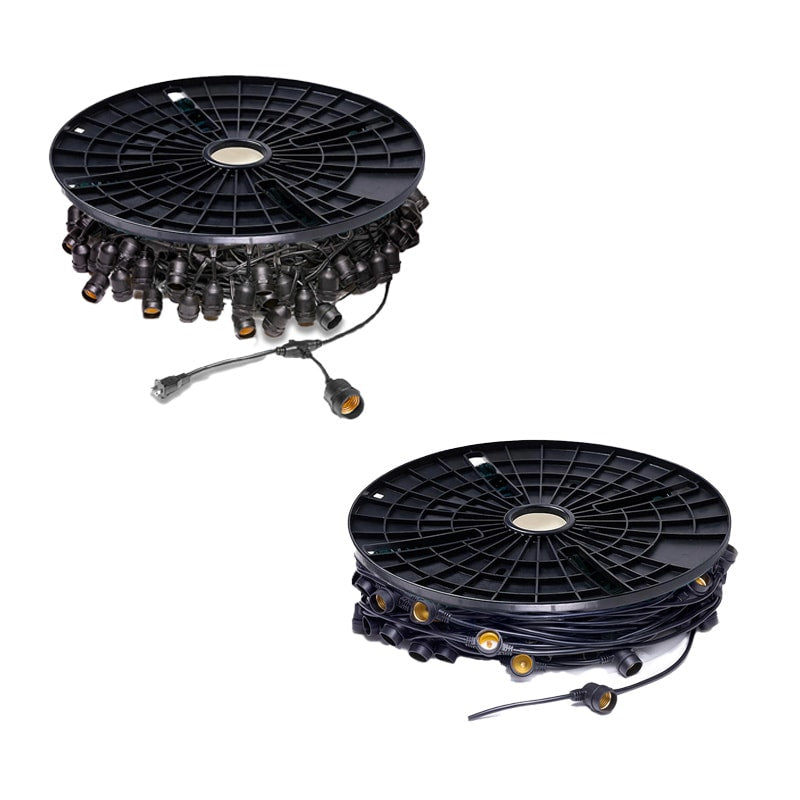 329ft E26 Commercial Grade Stringers on Reels – S4 Lights