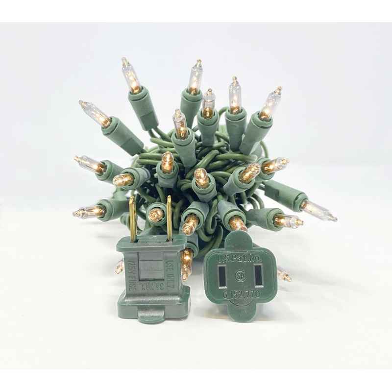 50L Mini Incandescent Light String, 4in Bulb Spacing – S4 Lights