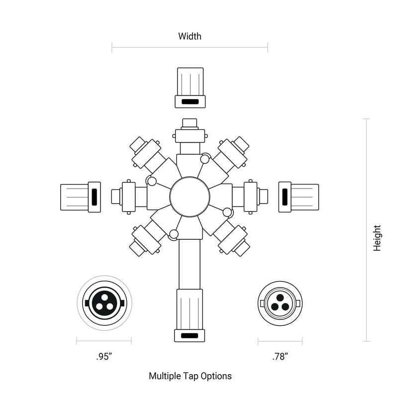 White Multi-Tap Splitters – S4 Lights